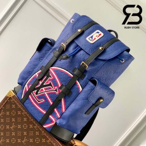 Ba Lô LV X NBA Christopher MM Backpack xanh 44cm best quality