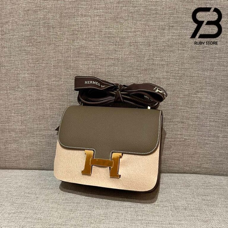 Túi Hermes Constance Mini 18 Xám Etoupe Epsom ghw best quality
