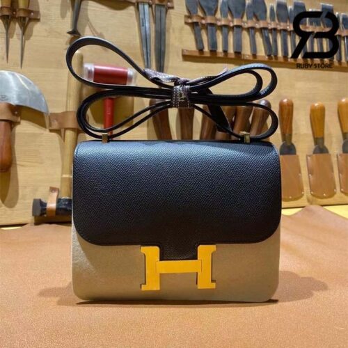 Túi Hermes Constance Mini 18 Đen Noir Epsom ck89 ghw best quality