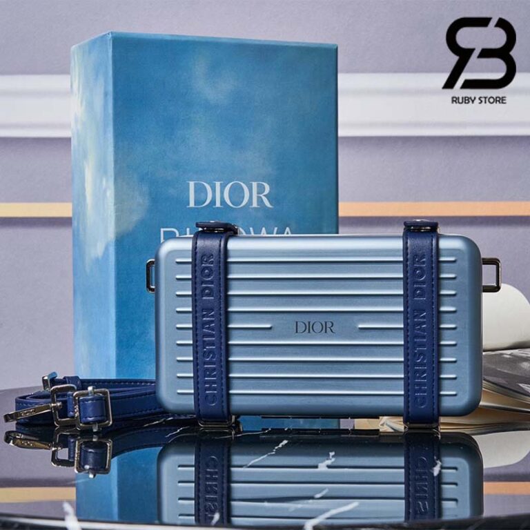 Túi Dior x Rimowa Personal Pouch xanh best quality | Ruby Luxury