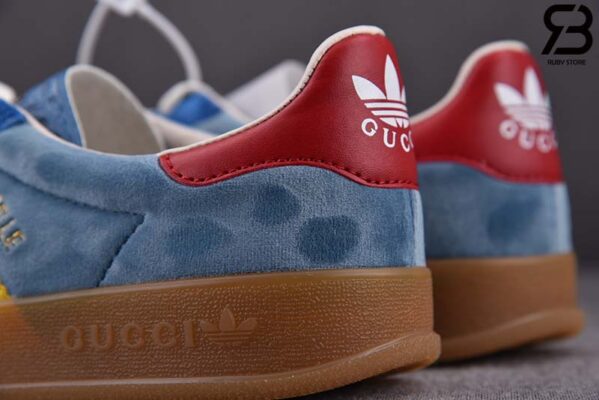 Giày adidas x Gucci Gazelle Blue xanh dương siêu cấp | Ruby Luxury