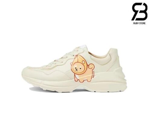 Giày Gucci Rhyton Sneaker With Animal Print hình chó best quality