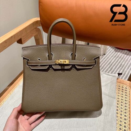 Túi Hermes Birkin 25 Etoupe Xám Da Togo GHW best quality | Ruby Luxury