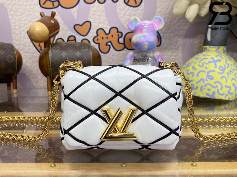Túi LV Pico Go-14 Malletage White Black Lambskin best quality